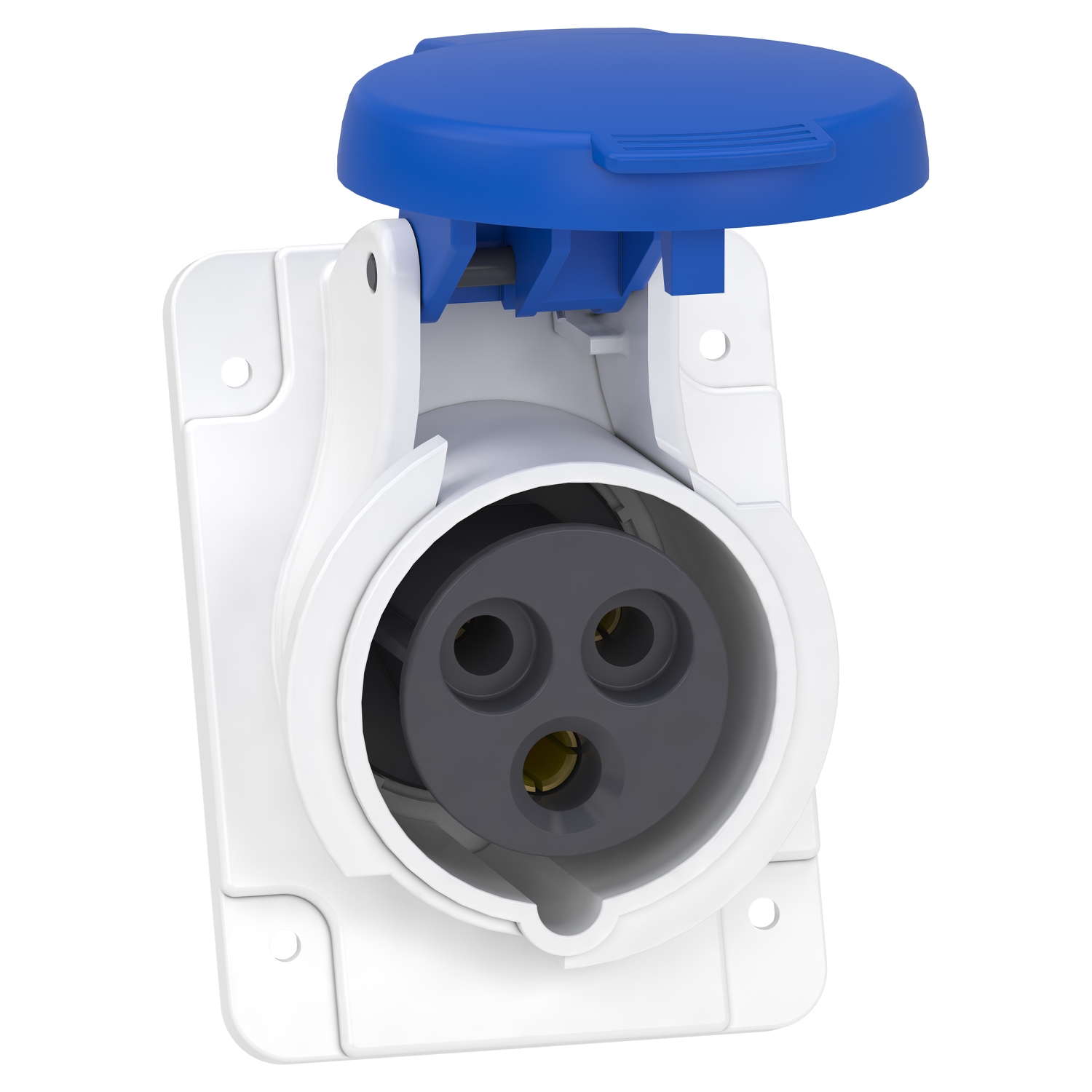 Mureva - socle de prise industrielle coudée 16 A - 2P+T - 200-250 V CA ...